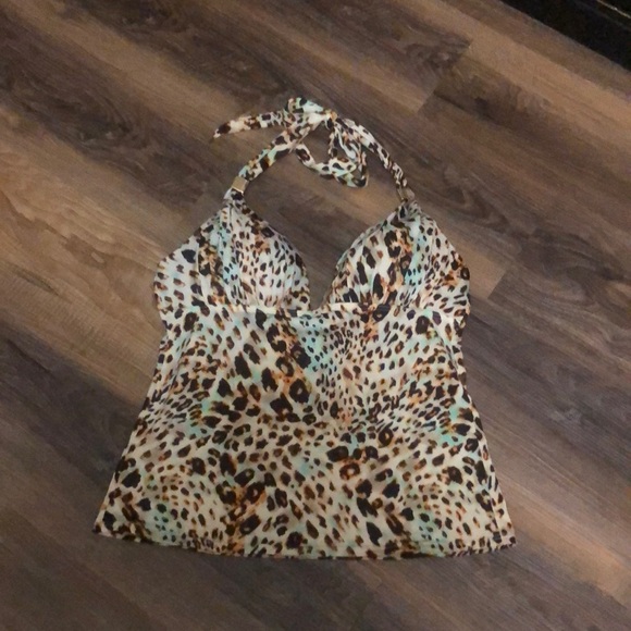 Swim | Cheetah Print Tankini Top And Bottoms | Poshmark